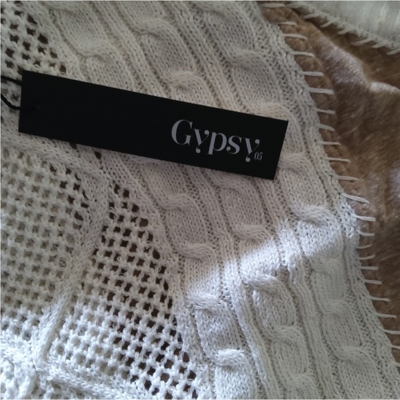 Gypsy 05 | Tops | Nwt Gypsy 5 White Crochet Knitted Top Msrp 38 Sizes M ...